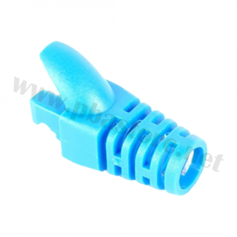บูทครอบหัวแลน CAT6|LOCKING PLUG BOOT สีฟ้า (10Pcs/PKG)|ราคาถูก